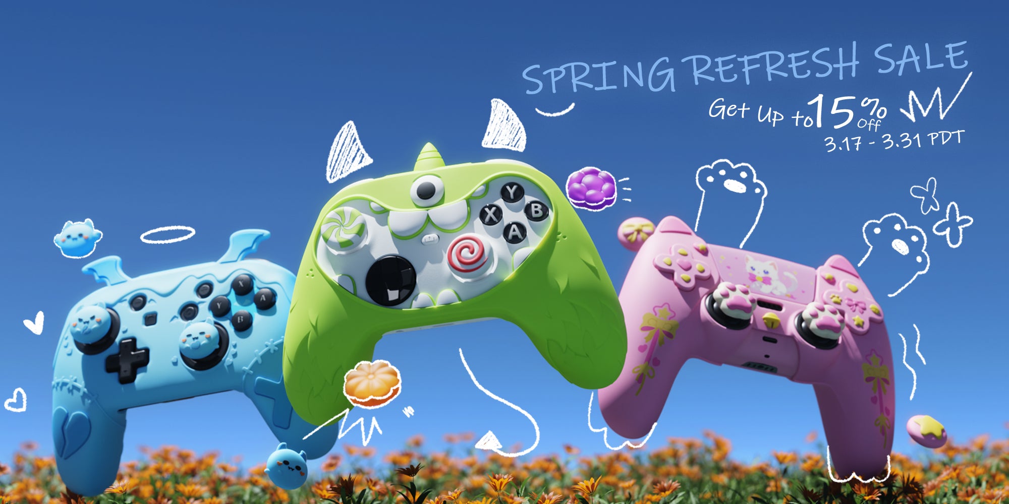 PlayVital Gaming Accessories For PS5, Xbox, PS4, Switch