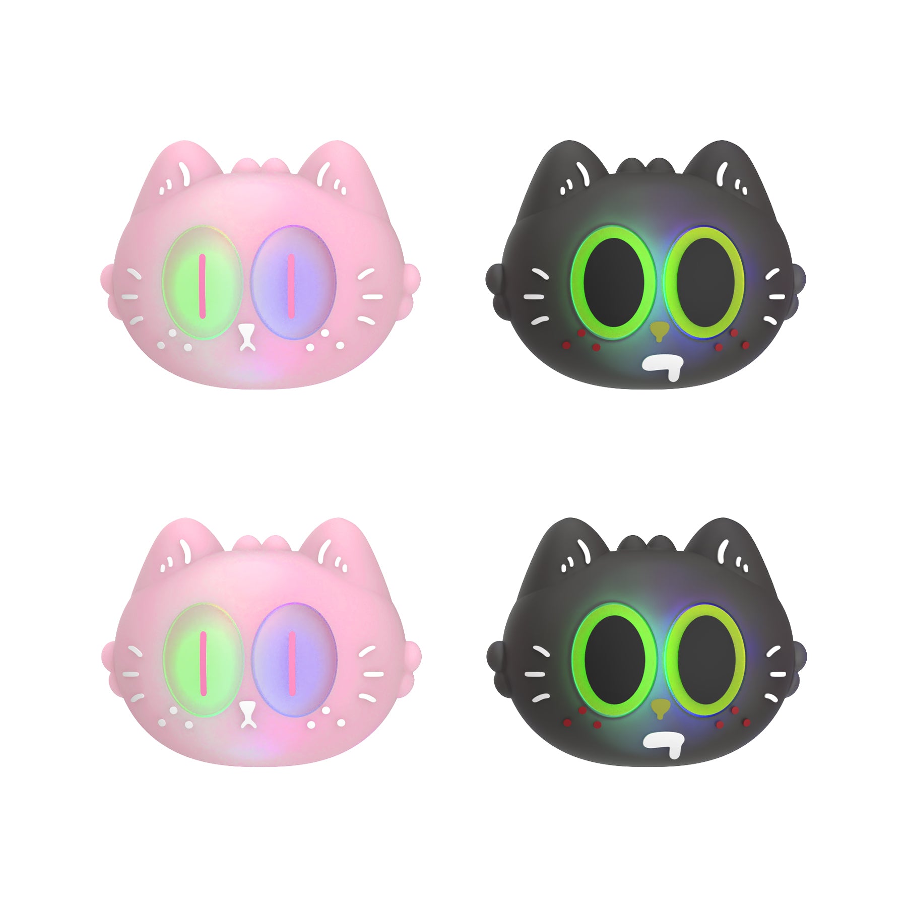 PlayVital Cute Universal Illuminated LED Thumbstick Grips for ps5 & ps