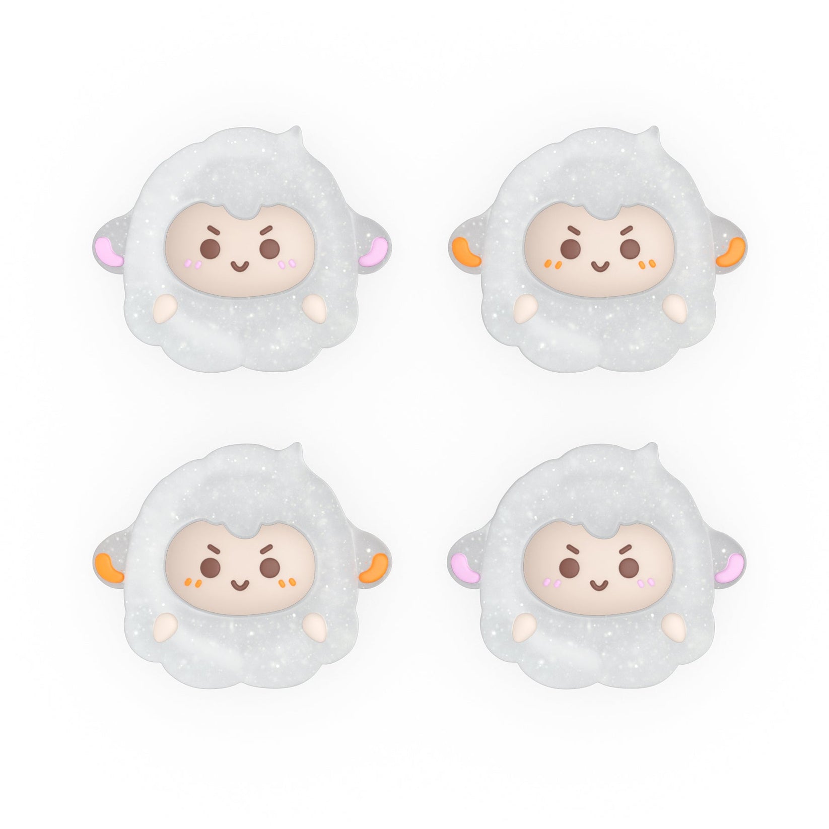 PlayVital Cute Thumb Grip Caps for PS5/4 Controller, Silicone Analog ...