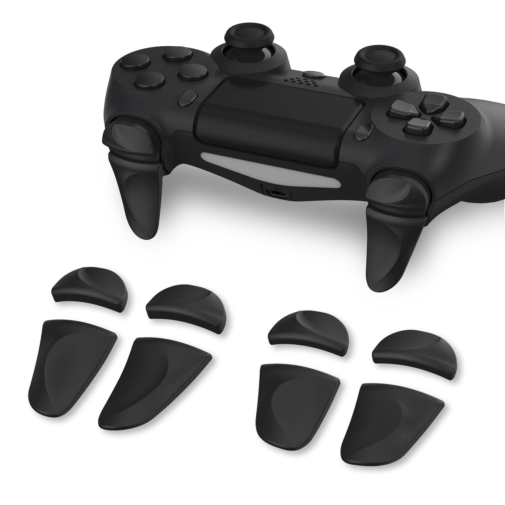 PlayVital PS4 Slim Pro Controller Shoulder Buttons Extension Triggers ...